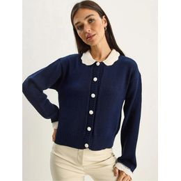 Bianco Lucci Knit Cardigan female Blue size S/L