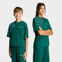 Jungen T-Shirt "LOOSE BLOCKED", gr&uuml;n, Gr. 176, adidas originals, Obermaterial: 100% Baumwolle, Shirts, f&uuml;r Kinder, mit Rundhalsausschnitt, ohne