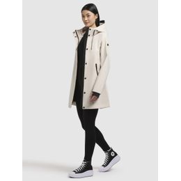 Khujo Damen Anorak "IZAF3", wei&szlig;, Gr. XL, unifarben, Canvas, 100% Polyester, Jacken