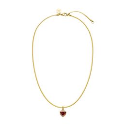 PURELEI Necklace 'Sleeky Red Heart' female Gold size 40 - 45cm