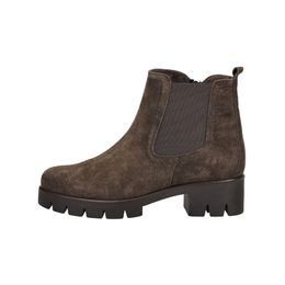 Gabor Damen Stiefelette "Gabor Stiefelette Veloursleder", Gr. 40braun, Veloursleder, Schuhe