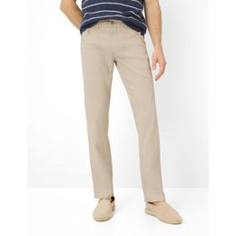Brax Herren Chinohose "Style COOPER", beige, Gr. 42, Web, 67% Leinen, 30% Baumwolle, 3% Elasthan, Hosen