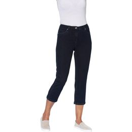 CR&Eacute;ATION L Damen 3/4-Jeans mit B&auml;ndchen-Verzierung dark blue-denim Gr&ouml;&szlig;e 54