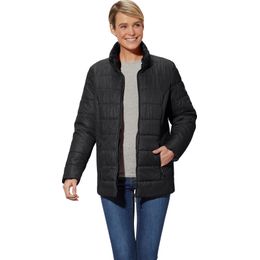 CR&Eacute;ATION L Damen Steppjacke mit seitlicher L&auml;ngs-Steppung schwarz Gr&ouml;&szlig;e 48