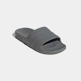 Badesandale adidas Sportswear "AQUA ADILETTE", Damen, Gr. 37, grau three, grau three, grau three, Synthetik, Schuhe, Badelatschen