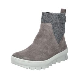 Legero Damen Stiefelette "Legero Stiefelette Veloursleder", Gr. 42, grau, Veloursleder, Schuhe