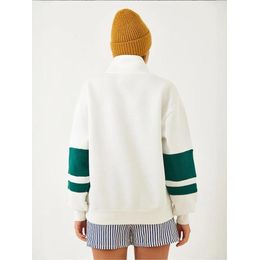 Bianco Lucci Sweatshirt female White size M