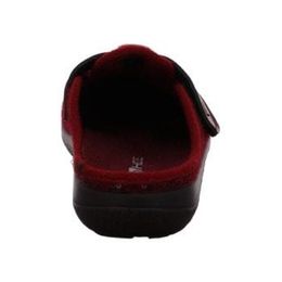 Rohde Damen Pantoffel "Bari", Gr. 36, rot, Filz, Schuhe, Hausschuh, Clog, Schlappen mit w&auml;rmendem Filz