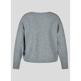 Lecomte Damen Strickpullover "Pullover"grau, Gr. 36, unifarben, 50%Wolle, 30%Polyamid, 20%Modal, Pullover