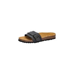 Lico Damen Pantolette "Pantolette Bioline Solveig", Gr. 37, schwarz, Synthetik, Schuhe