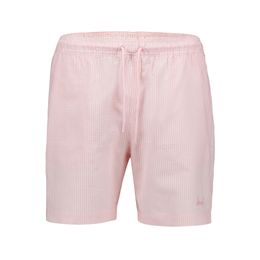 LINDBERGH Herren Badehose "Bademode Loose Fit"pink stripe, Gr. M, gestreift, Obermaterial: 55% Polyester, 29% Elastomultiester, 16% Baumwolle,