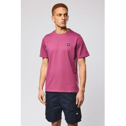 Herren T-Shirt "BROOKLANDS BADGE TEE. Herren", pink, Gr. M, Weekend Offender, Jersey, 100% Baumwolle, Shirts, T-Shirt Herren, leichtes Kurzarmshirt,