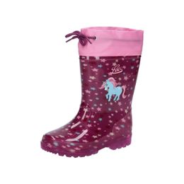 Lico M&auml;dchen Gummistiefel "Stiefel Power Blinky", Gr. 22, lila, Synthetik, Schuhe