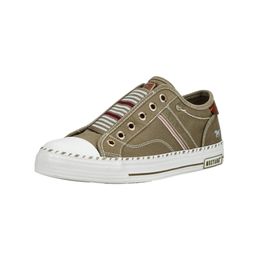 Mustang Shoes Damen Sneaker "Mustang Shoes Sneaker Textil", Gr. 36, beige, Textil, Schuhe