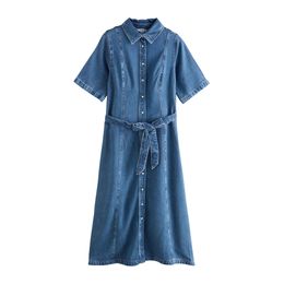 next Blusenkleid Damen Gr&ouml;&szlig;e 46 blue denim Winterkleid