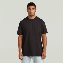 G-Star Raw G-STAR Herren T-Shirt "Layered Back", schwarz, Gr. XL, bedruckt, Jersey, Obermaterial: 100% Baumwolle, Shirts, mit Print auf dem R&uuml;cken, Regular Fit