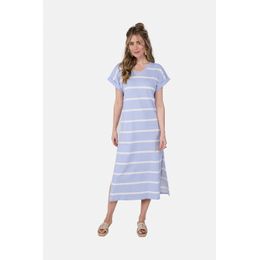 LIEBLINGSST&Uuml;CK Sommerkleid LIEBLINGSST&Uuml;CK "DolceL", Damen, Gr. L, Normalgr&ouml;&szlig;en, blau (410, pearlblau), 95% Baumwolle, 5% Elasthan, Kleider Sommerkleid, mit Baumwoll-Anteil