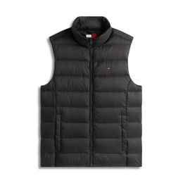 Tommy Jeans Herren Steppweste "TJM LT DOWN VEST EXT", schwarz, Gr. S, unifarben, Web, Obermaterial: 100% Polyamid, Westen, mit Daunenwattierung