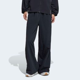 Damen Sporthose "ICONIC, GEWEBT, WEITES BEIN", schwarz, Gr. XL, adidas Sportswear, Obermaterial: 100% Polyamid, Hosen