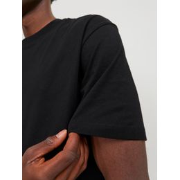 Jack & Jones JACK & JONES Herren Oversize-Shirt "JJEBRADLEY Oversize T-Shirt mit klassischem Rundhalsausschnitt", schwarz, Gr. XL, unifarben, Jersey,