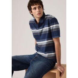 Levi's LEVI'S Herren Poloshirt "AUTHENTIC POLO", blau, Gr. L, gestreift, Jersey, Obermaterial: 100% Baumwolle, Shirts, Gestickte Levi's Applikation