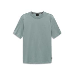Bugatti Herren T-Shirt "Basic", blau, Gr. M, unifarben, 100% Baumwolle, Shirts, aus Baumwolle Modern Fit Rundhals