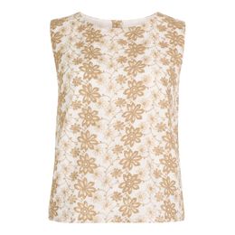 Apricot Floral Embroidered Shell Top ' ' Damen Gr&ouml;&szlig;e L dunkelblau
