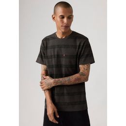 Levi's LEVI'S Herren T-Shirt "CLASSIC POCKET TEE MULTI-COLOR", braun, Gr. M, gemustert, Jersey, Obermaterial: 100% Baumwolle, Shirts