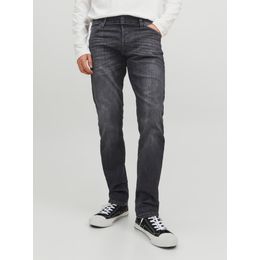 Jack & Jones JACK & JONES Herren Slim-fit-Jeans "JJIGLENN JJFOX BL 655 50SPS NOOS", schwarz, Gr. 29, Abriebeffekte, Denim/Jeans, Obermaterial: 92% Baumwolle, 6%