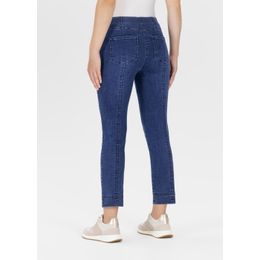 Stehmann Damen 3/4-Jeans "Igor3-680W", blau, Gr. 42, unifarben, Denim/Jeans, Obermaterial: 89% Baumwolle, 10% Elastomultiester, 1% Elasthan, Jeans,