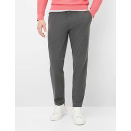 Brax Herren Chinohose "Style PHIL", grau, Gr. 35, Web, 66% Polyester, 28% Viskose, 6% Elasthan, Hosen