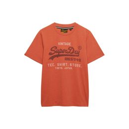 Superdry Herren T-Shirt "T-Shirt VI Heritage Relaxed Tee 1er Pack", rot, Gr. M, Obermaterial: 100% Baumwolle CO., Shirts