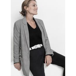 bonprix Damen H&uuml;ftg&uuml;rtelwei&szlig;, Gr. 70, unifarben, Lederimitat, G&uuml;rtel, aus Polyurethan, mit Nieten- und Flechtdetail, im Casual Stil