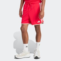 Herren Shorts "STADIUM MESH"pure ruby, crystal linen, sanftes wei&szlig;, Gr. S, adidas Sportswear, Obermaterial: 100% Polyester, Hosen
