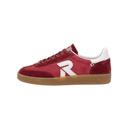 Rieker Damen Sneaker "Rieker Sneaker Glattleder", Gr. 39, rot, Glattleder, Schuhe
