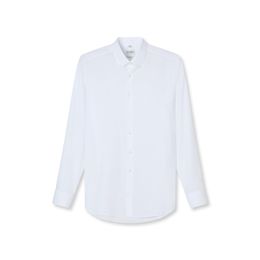 OLYMP Herren Businesshemd "OLYMP Level Five, Body Fit, Button-down", wei&szlig;, Gr. 46, 97% Baumwolle, 3% Elastolefin, Hemden