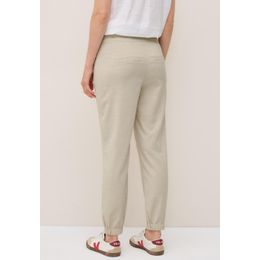 Cecil Damen Jogger Pants, beige, Gr. XXL, unifarben, Stoff, 54% Polyester, 43% Viskose, 3% Elasthan, Hosen, Middle Waist