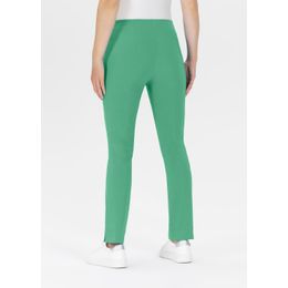 Stehmann Damen Stretch-Hose "INA", gr&uuml;n, Gr. 34, unifarben, Web, Obermaterial: 72% Viskose, 25% Polyamid, 3% Elasthan, Hosen, mit Stretch