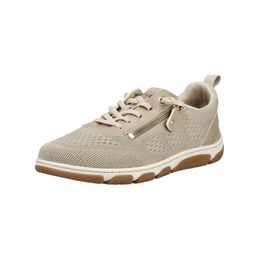 Mustang Shoes Damen Sneaker "Mustang Shoes Sneaker Lederimitat/Textil", Gr. 39sand, Lederimitat, Textil, Schuhe