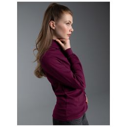TRIGEMA Damen Rollkragenshirt "TRIGEMA Langarm Ski- und Sport-Rollkragenpullover", rot, Basic, Gr. XL, Feinripp, 100% Baumwolle (Bio-Baumwolle kbA),