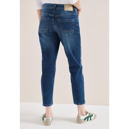 Cecil Damen Comfort-fit-Jeans, blau, Gr. 32, unifarben, Jeans, 78% Baumwolle, 20% Polyester, 2% Elasthan, Jeans, Middle Waist