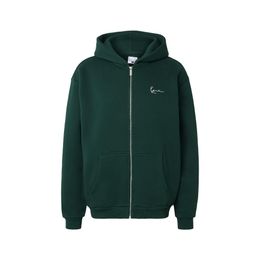 Karl Kani Sweatjacke 'Essential' Herren Gr&ouml;&szlig;e XL dunkelgr&uuml;n / wei&szlig;
