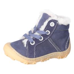 Damen Winterstiefel "Elia WMS: weit", Pepino BY RICOSTA, Gr. 21, blau, Leder, Schuhe, Lauflernschuh mit Warmfutter, Gr&ouml;&szlig;enschablone zum Download