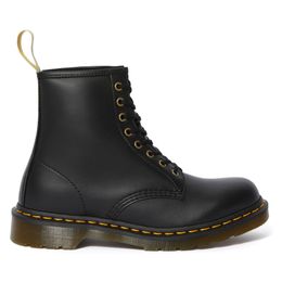 Dr. Martens Damen Schn&uuml;rboots "1460 Vegan 8 Eye Boot", Gr. 40, schwarz, Lederimitat, Schuhe, Boots, Winterboots, Schn&uuml;rboots mit Anziehlasche