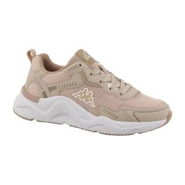 Kappa Damen Sneaker "Hauke", Gr. 38, beige, Synthetik, Schuhe