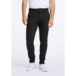 LINDBERGH Herren Stoffhose "Stoffhose Slim Fit", schwarz, Gr. L, Obermaterial: 75% Polyester, 22% Viskose, 3% Elasthan, Hosen