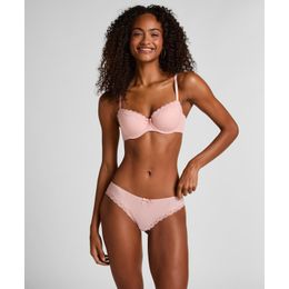 Hunkem&ouml;ller HUNKEM&Ouml;LLER Damen Hipster "Lola Brazilian", Gr. XL, rosa, 76% Polyamid, 24% Elasthan, Unterhosen