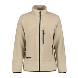 Icepeak Herren Fleecejacke "ANAHEIM", beige, Gr. M, Obermaterial: 100% Polyester, Jacken, mit Stehkragen, schnell trocknendes Obermaterial aus