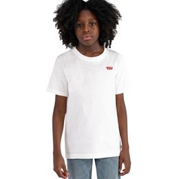 LEVI'S KIDS Jungen T-Shirt "LVB BATWING CHEST HIT", wei&szlig;, Gr. 6, unifarben, Single Jersey, Obermaterial: 60% Baumwolle, 40% Polyester, Shirts, Mit