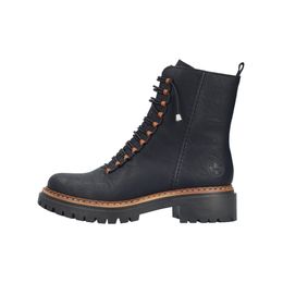 Rieker Damen Schn&uuml;rstiefelette "Rieker Stiefelette Lederimitat", Gr. 41, schwarz, Lederimitat, Schuhe